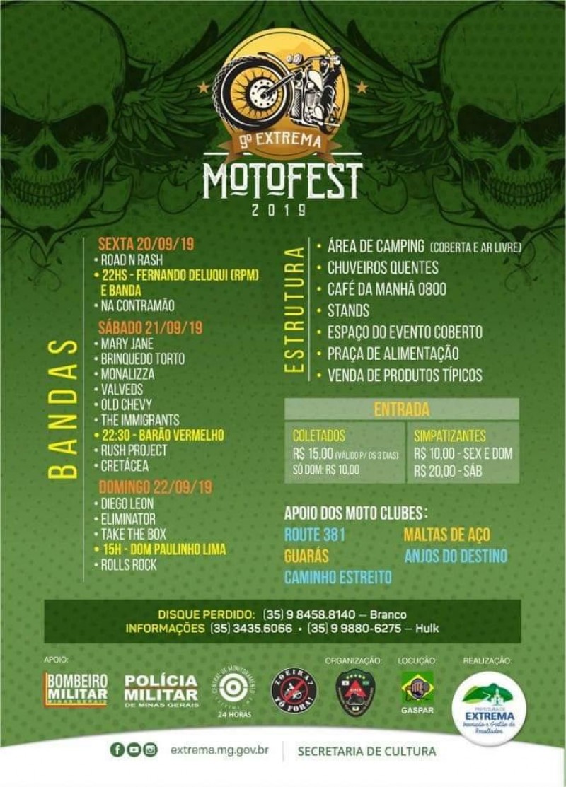 9º Extrema Moto Fest - Mototour - Seu portal em duas rodas, Motos ...